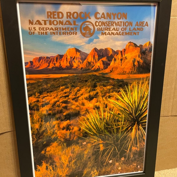 Red Rock Canyon National Conservation Area Poster | National Park ...