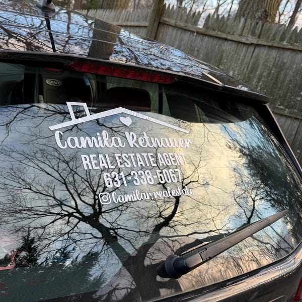 Realtor Car Decal, Real Estate Marketing Decal, New Realtor Gift ...