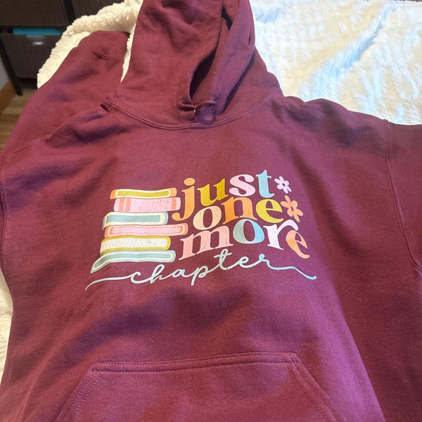 Just One More Chapter Sweatshirt, Book Lover Gift, Reading Sweatshirt ...