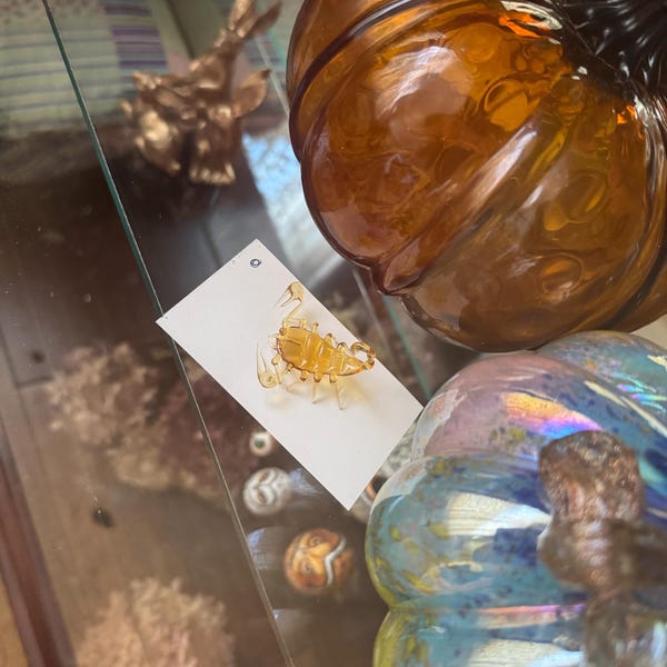 Bronze Scorpion Glass Miniature, Animals Glass, Art Glass, Blown Glass ...