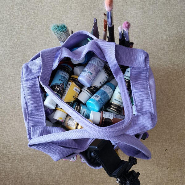 Lilac Love Soolla® Studio Artist Bag, Art Supply & Pottery Tool Bag ...