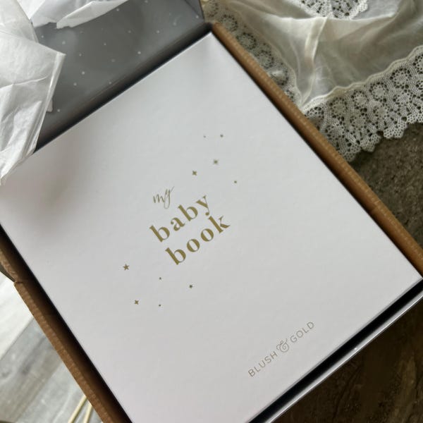 My Baby Book, Baby Memory Book - Blush - Baby Record Book, Folder ...