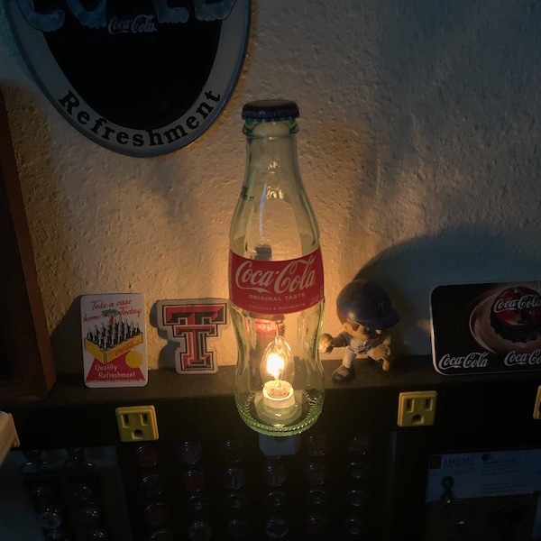 Coca Cola 8oz. Glass Bottle Night Light - Etsy