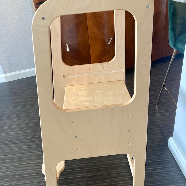 Kitchen Tower Montessori Step Stool for Kids Step Stool Adjustable ...