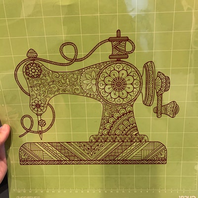 Vintage Mandala Sewing Machine. Printable Zentangle Coloring Page ...