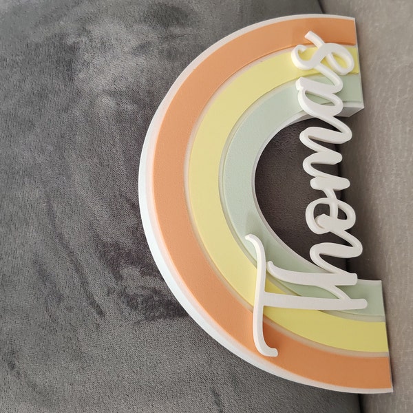 Rainbow With Personalized Name. Various Models and Colors to Choose ...