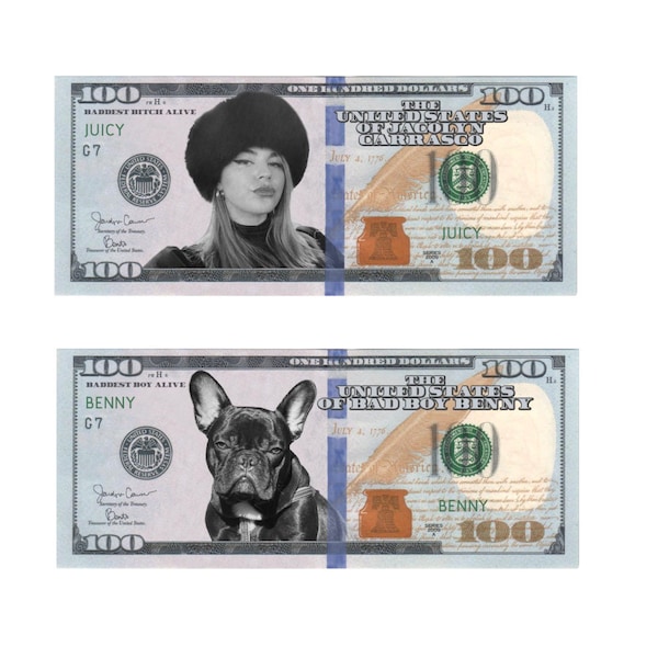 Your Face on Money, Game Money, 100 Dollar Bill, Party Money, Custom ...