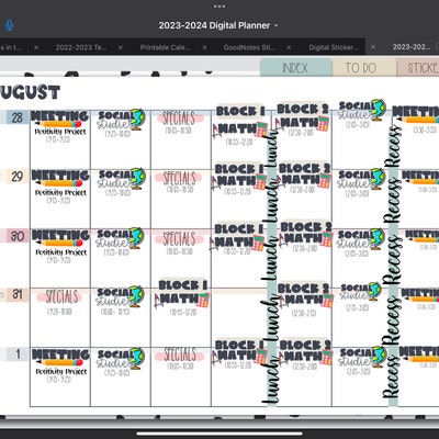 Retro Teacher Lesson Planner EDITABLE 2023 2024 Teacher Binder, Paper ...