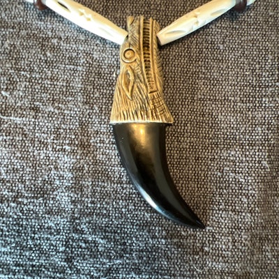 Massive Jaw Bone Dagger, Primitive Rustic Knife, Neolithic Stone Dagger ...