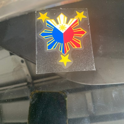 Filipino Pride Star Sun Sticker Decal American Made UV - Etsy