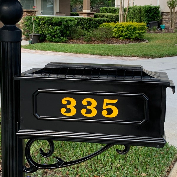 Custom Reflective Mailbox Number Decals (2 Pack) - Etsy