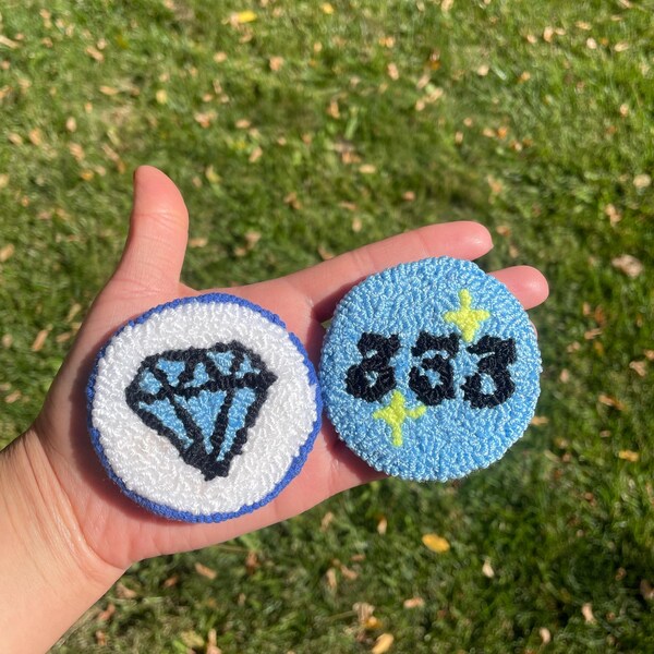 Punch Needle Coasters, Handmade Mug Rug Drink Coasters, Hand Tufted ...