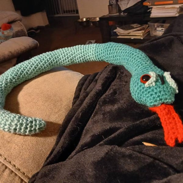 Snake Crochet Pattern English and German, Pdf Download, Crochet ...