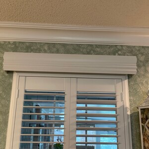 Tailorview 3 1/4h Faux Wood Crown Valance for - Etsy