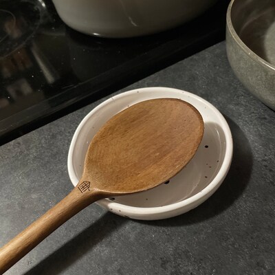 Ceramic Kitchen Utensil Holder, Terracotta Spoon Holder, Utensil Crock ...