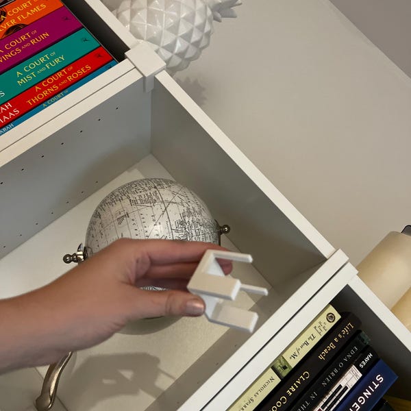 IKEA Billy Bookshelf Hook Clip Aligner Shelf Straightener | White Black ...