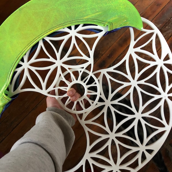 Flower of Life - 1.5" Tech Grip Custom Practice Fans, Day Fans, Tech ...