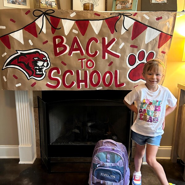 Girls Hand Painted Custom First Birthday Party Banner - Etsy