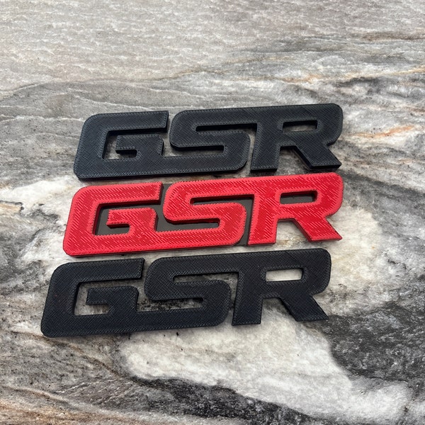 GSR 3D Printed Car Badge - Etsy