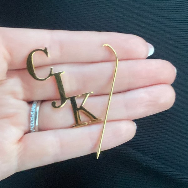 Initial Tie Tack,mens Tie Tacks,mens Suit Accessories,groomsmen Gift ...