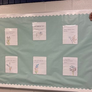 Nature GROWTH MINDSET POSTER Digital Download Set of 6, Elementary ...