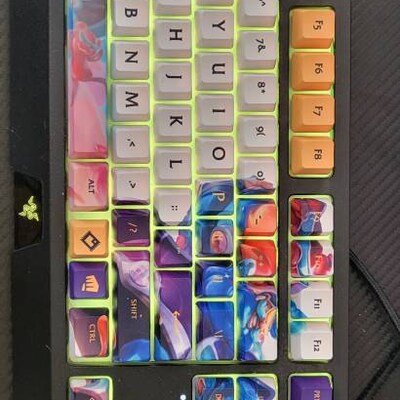 Viego the Ruined King LOL Series Keycap Set, 112 Keys PBT for Mechanical Keyboard OEM Profile ...