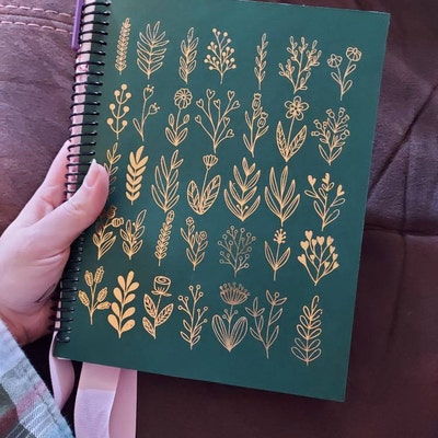 Gold Heart Journal Cute Spiral Notebook College Student Gift - Etsy