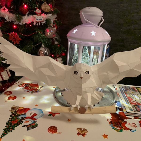 DIY Papercraft Owl,3d Owl Model,origami Owl,owl Templates,sitting Owl ...