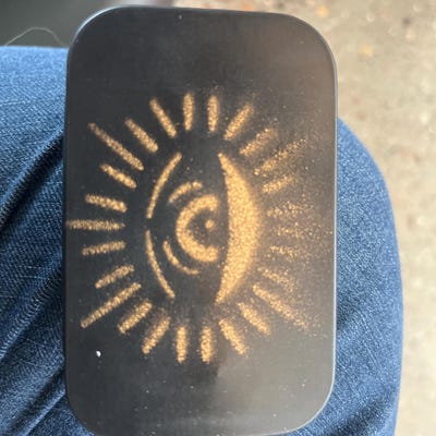 Pendulum Board Handmade Wooden Ritual Disc 6 Inch / 15 Cm Wide Symbol ...