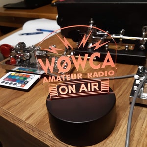 Ham Radio Lighted on Air Callsign Display LED Amateur Radio - Etsy