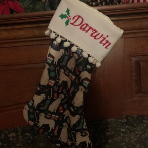 Labrador Retriever Christmas Stocking / Dog Stocking / | Etsy
