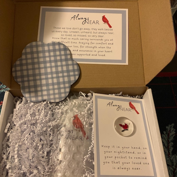 Forget-me-not Glass Gem, Angelversary, Remembrance Gift, Condolence ...