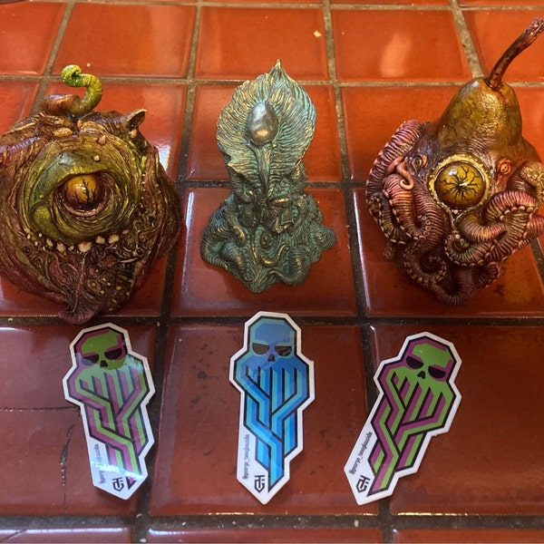 Cthulhu Myth Altar .h.p.lovecraft Handmade Bronze Painted Sculpture - Etsy