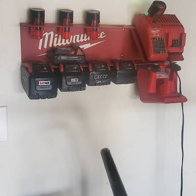 Milwaukee M12 M18 Battery Holder and Charger Mount - Etsy