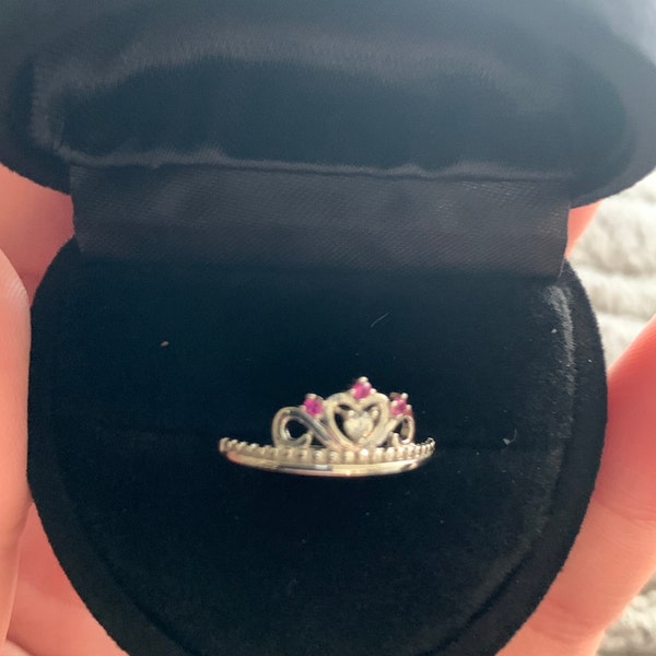 Little Girls Sterling Silver Baby Ring With Princess Tiara, Princess ...