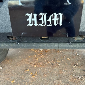 Custom Goth Text License Plate Personalized Car Accessories Goth Decor ...