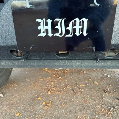 Custom Goth Text License Plate Personalized Car Accessories Goth Decor ...