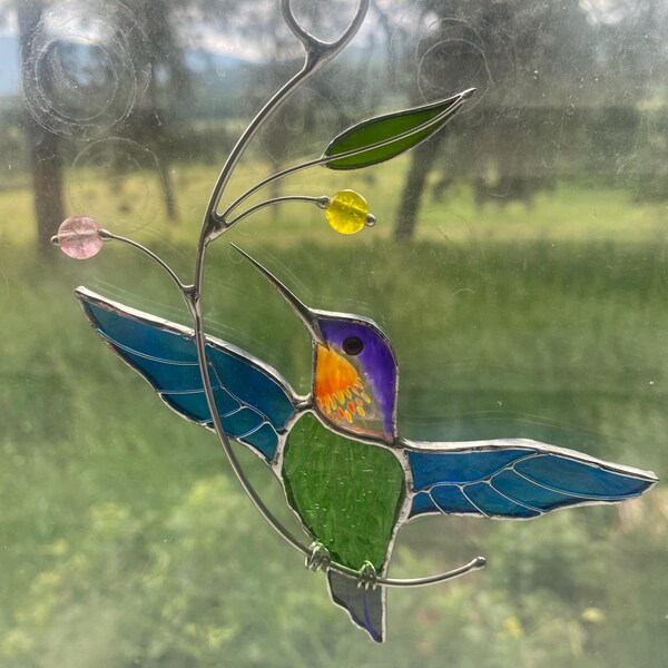 Carolina Wren Stained Glass Window Hanging Bird Decor Best Friend Gift ...