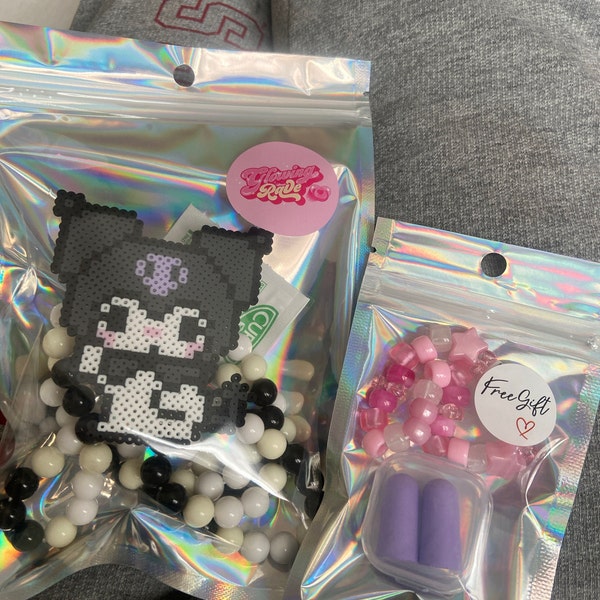 Unicorn Rave LED Pacifier Perler Necklace - Etsy