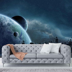 Photo Art Lage Decor Sci-fi Wall Mural Fantastic Spaceship | Etsy