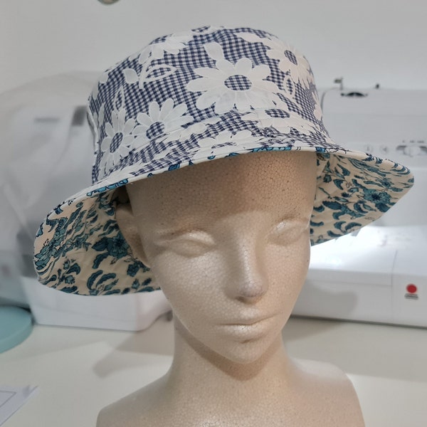 Bucket Hat Sewing Pattern • PDF Sewing Pattern • Teen, Adult Sizing ...