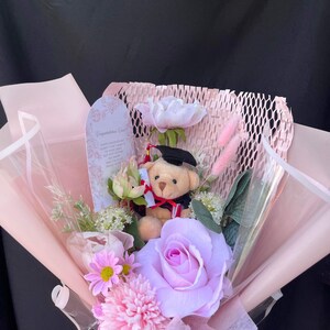 Graduation Flower Bouquet Graduation Flower Gift Unique Gift - Etsy