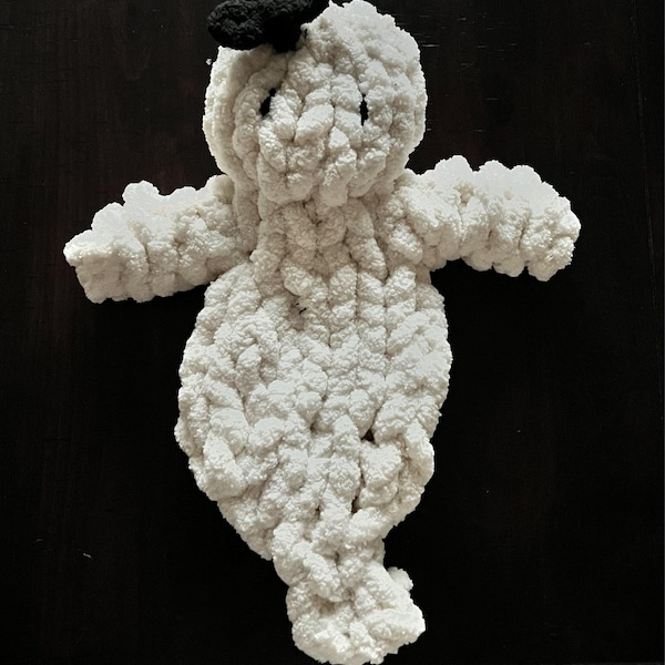 BABY BOO GHOST / Full Video Tutorial / Finger Knit Ghost Snuggler ...