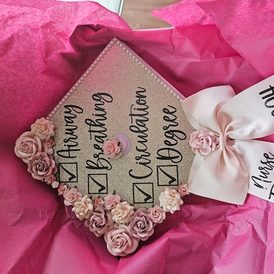 Airway Breathing Circulation ABC Graduation Cap Topper Decoration With ...