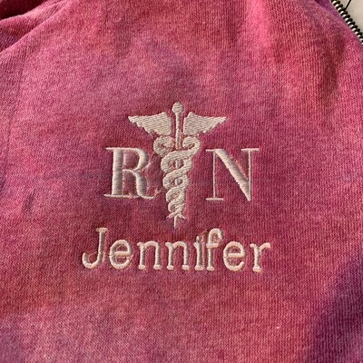 RN Medical Symbol Embroidery File in Multiple Formats in Sizes 2, 2.5 ...