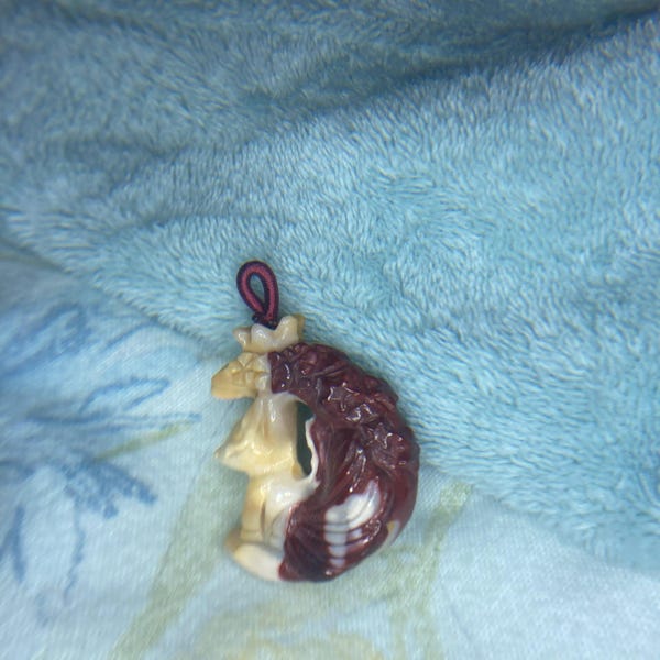 Alashan Rock Agate - Sculpted Bead- Cat , Gold Swallower & Mermaid ...