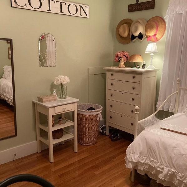 Cotton Sign / You Pick Size /farmhouse Sign / Hand Painted Distressed ...