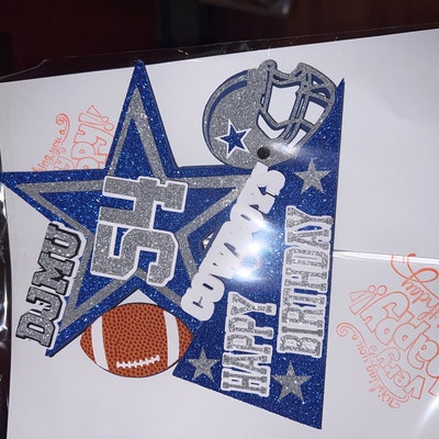 Dallas Cowboys Cake Topper/nfl Cake Topper/nfl Birthday - Etsy