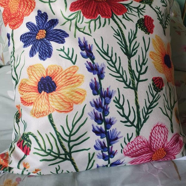 Green Leaves Table Runner, Floral Pattern Table Runners, Hand Drawing ...