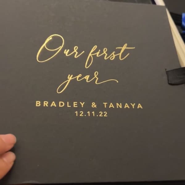 Personalised Couple Scrapbook for First Anniversary or Wedding - Our ...